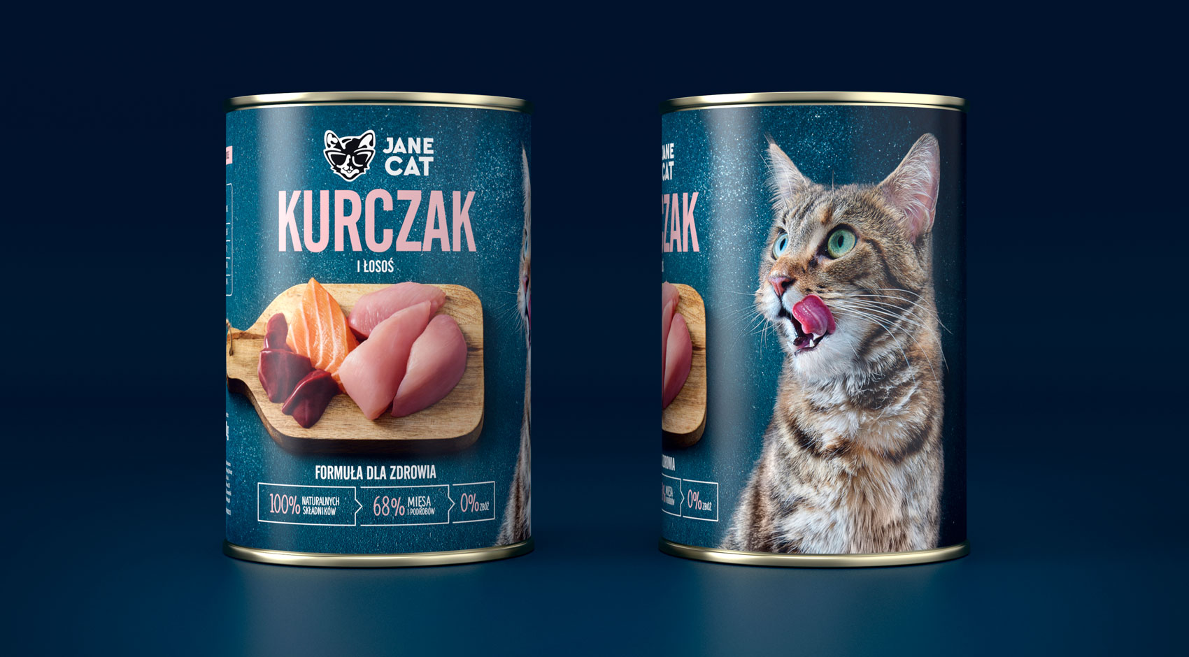 Karma mokra dla kota Kurczak i łosoś premium Jane Cat | sklep John Dog
