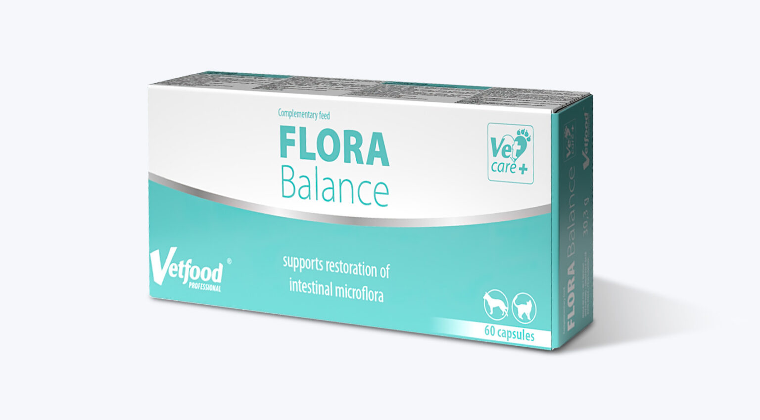 Synbiotyk - probiotyk i prebiotyk dla psa i kota Flora Balance VetFood | sklep John Dog