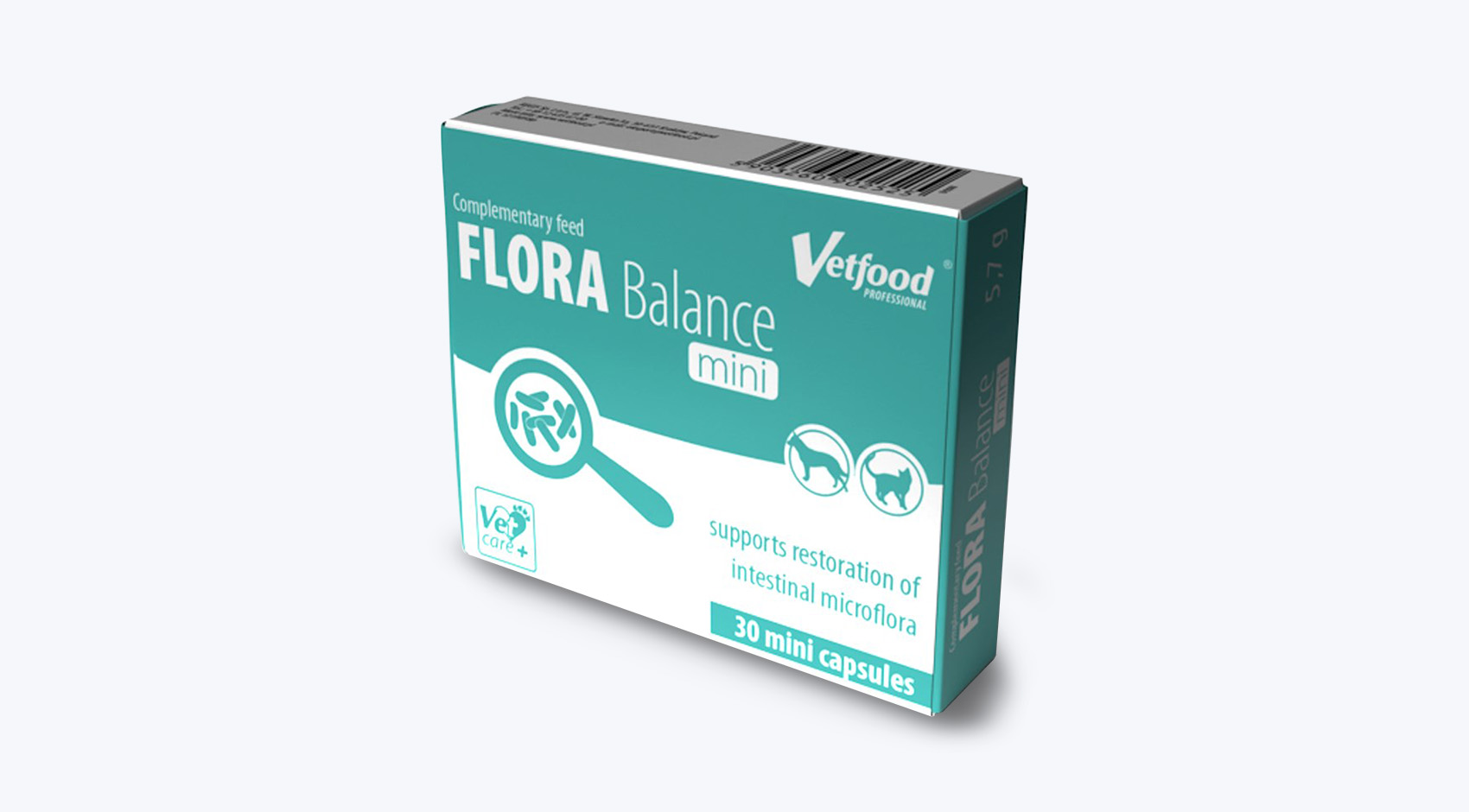 Synbiotyk - probiotyk i prebiotyk dla psa i kota Flora Balance VetFood | sklep John Dog